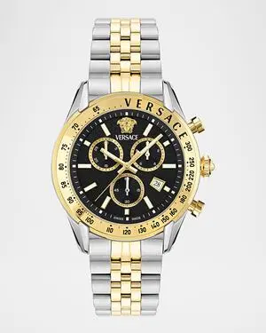 Versace Chrono Master 44mm Bracelet Watch - Two Tone
