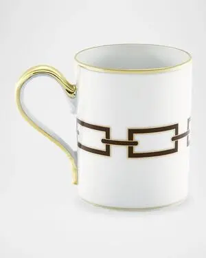 GINORI 1735 Catene Ebano Mug, 12.85 Oz. Brown