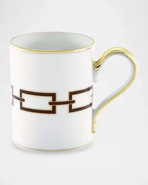 GINORI 1735 Catene Ebano Mug, 12.85 Oz. Ebano