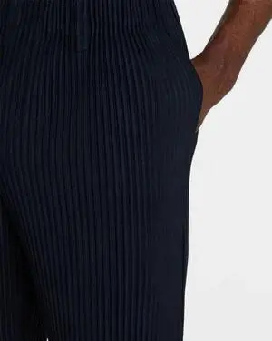 Issey Miyake Pleated Flat-front Trousers
