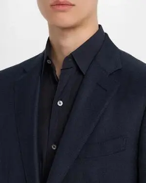 TOM FORD Apos;s O Connor Sharkskin Single-breasted Sport Coat - Navy
