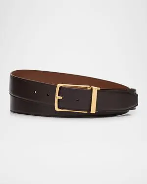 Bally Ketter Reversible Leather Belt - Ebano/cuerooro