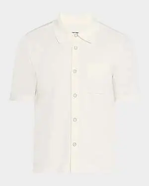 Rag & Bone Dalton Knit Button-down Shirt - White