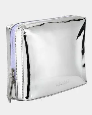 WELLINSULATED Limited Edition Large Beauty Bag - Silver/lavender