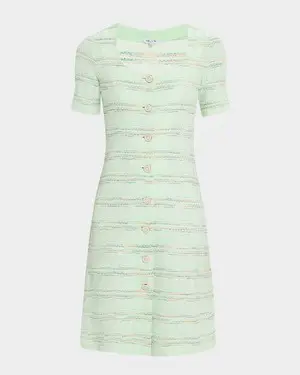 green mini long sleeve dress High Neck Sweater Dress With Belt main image 1