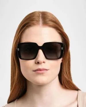 Marc Jacobs MJ 1121S Acetate Square Sunglasses Black