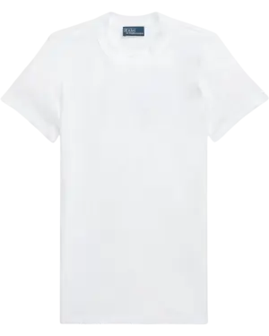 Ralph Lauren-Slim Fit Ribbed Cotton Tee