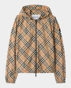 Burberry Salcombe Check Zip Track Jacket - Sand Ip Check