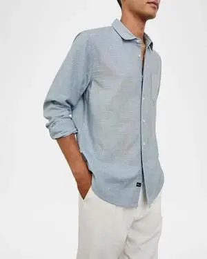 Rails Apos;s Wyatt Cotton Casual Button-down Shirt - Blue