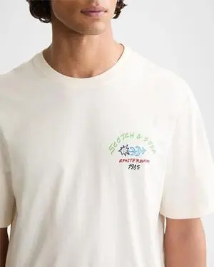Scotch & Soda Apos;s Graphic Crewneck T-shirt - Eggnog