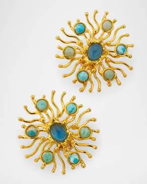 Sylvia Toledano Sylvia Toledano Sunshine Clip-On Earrings Larimar