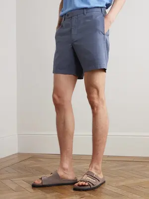 Sid Mashburn Straight-leg Cotton-twill Shorts
