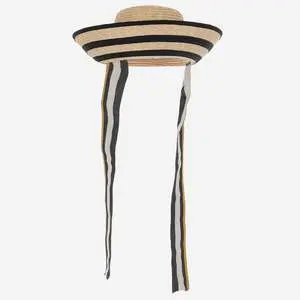 ALEXIA ALVAREZ DE TOLEDO Asymmetrical Raffia Hat