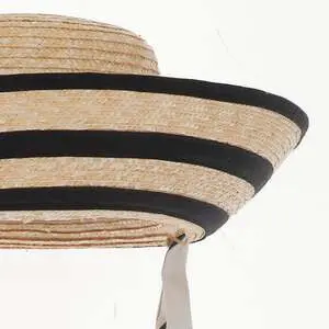 ALEXIA ALVAREZ DE TOLEDO Asymmetrical Raffia Hat