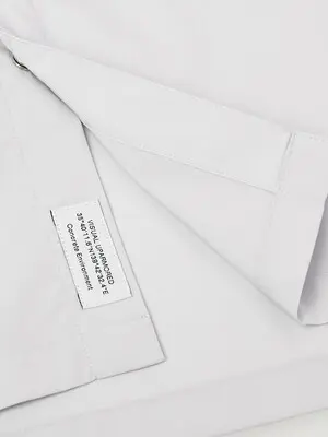 WTAPS Repo Logo-appliquéd Cotton-blend Broadcloth Shirt