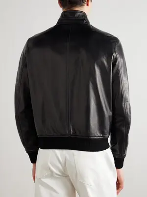 TOM FORD Leather Bomber Jacket