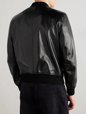 TOM FORD Leather Bomber Jacket