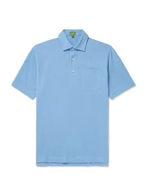 SID MASHBURN Sid Mashburn - Pima Cotton-Piqué Polo Shirt - Men - Blue - S