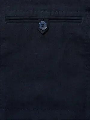 Orlebar Brown Garret Unstructured Linen Suit Jacket - Blue