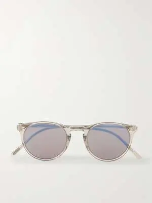 Oliver Spencer O'Malley Round-Frame Sunglasses Clear
