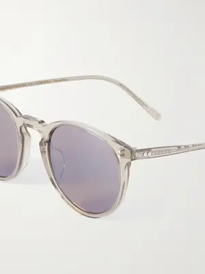 Oliver Spencer O'malley Round-frame Sunglasses - Neutrals