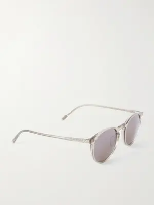 Oliver Spencer O'malley Round-frame Sunglasses - Neutrals