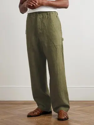 FEDERICO CURRADI Wide-leg Linen Trousers