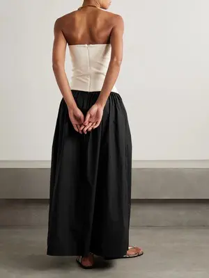ESSE STUDIOS Duo Strapless Maxi Dress - Neutrals