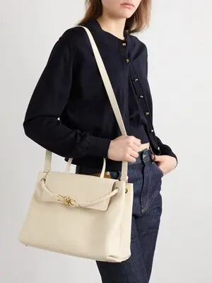 Bottega Veneta Ciao Ciao Medium Intrecciato Leather Tote - Neutrals