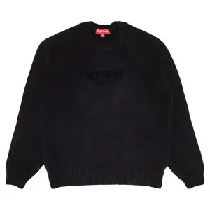 Supreme Flocked Logo Sweater