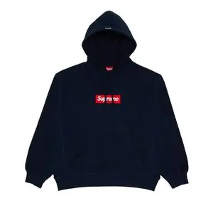 Supreme Box Logo Hooded Sweatshirt - Blue