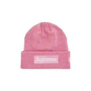 Supreme X New Era Box Logo Beanie - Pink