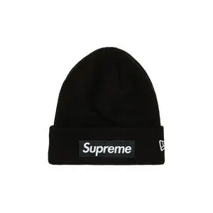 Supreme X New Era Box Logo Beanie - Black