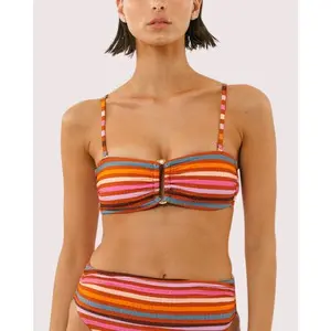 BILIBLOND Renée Bikini Top - Colorful Stripes