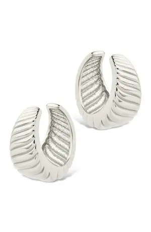 Sterling Forever Twisted Ear Cuffs - Silver