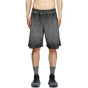 DIESEL® Laser-etched Sweat Shorts - Grey