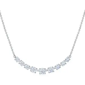 Kwiat Starry Night Diamond Bar Pendant Necklace - White Gold