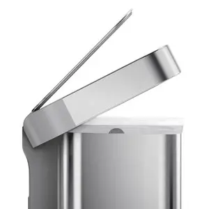 SIMPLEHUMAN 45l Rectangular Step Can With Liner Pocket - Brushed