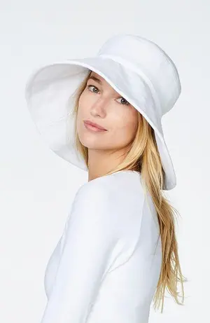 WATSKIN Sienna Wide Brim Hat White