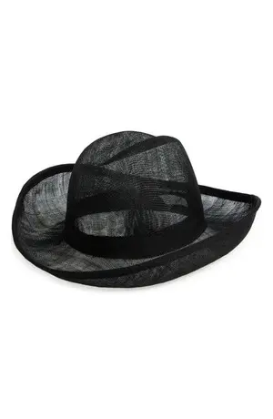 GIGI BURRIS MILLINERY Belle Straw Western Hat - Black