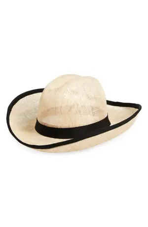 GIGI BURRIS MILLINERY Belle Straw Western Hat - Natural/ Black