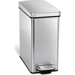 SIMPLEHUMAN 10l Profile Step Can - Brushed