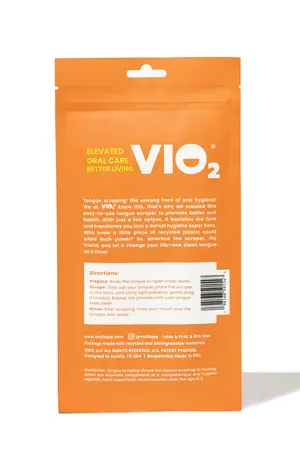 VIO2TAPE Reusable Tongue Scraper