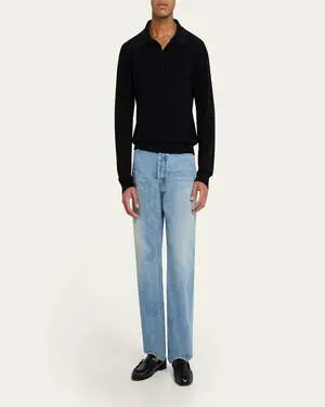 Saint Laurent Faded Denim Jeans
