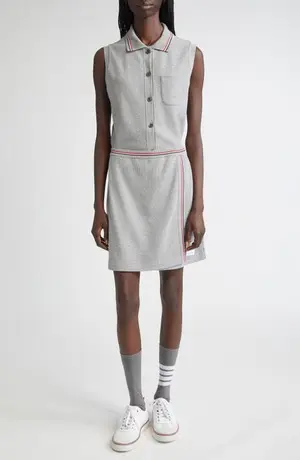 Thom Browne Cotton & Silk Sleeveless Button-up Shirt