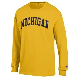 Champion Michigan Wolverines Basic Arch Long Sleeve T-shirt