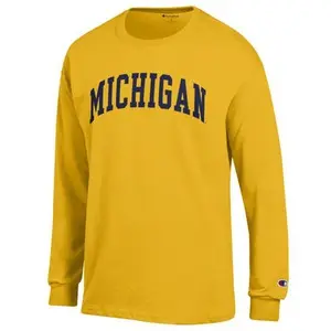 Champion Michigan Wolverines Basic Arch Long Sleeve T-shirt