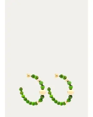 FARAONE MENNELLA BY R.F.M.A.S. Barbarella Hoop Earrings - Green