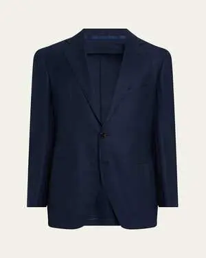 Cesare Attolini Deconstructed Wool Two-button Blazer