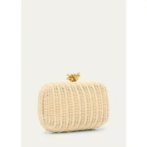 Bottega Veneta Knot Chain Rattan Crossbody Bag
